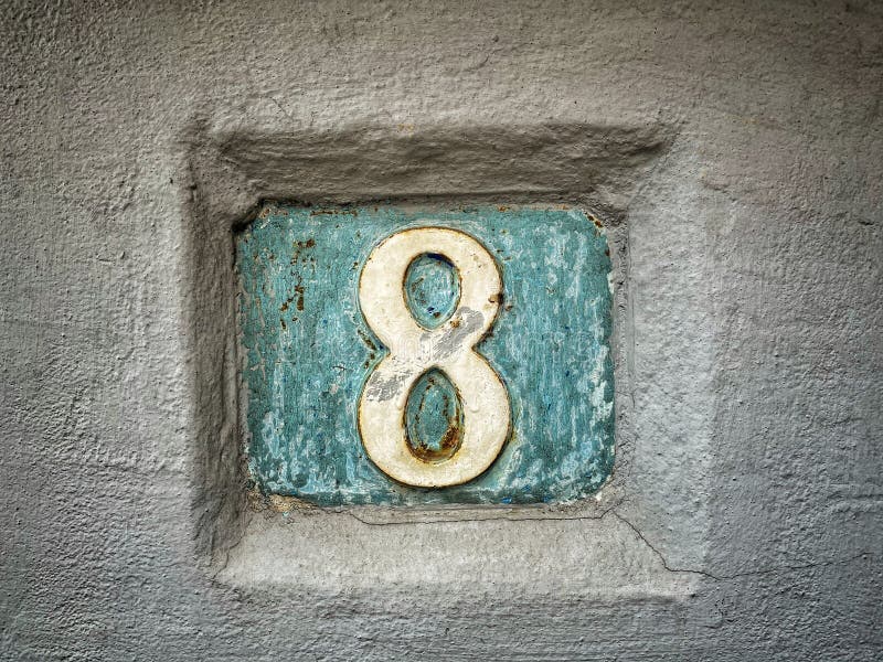 Old Rusty House Number Plate, Old House Number, Street Number, Number ...