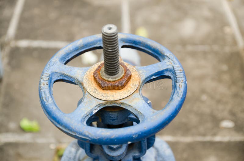 Old Rusty Industrial Tap Water Pipe and Valve Stock Image - Image of ...