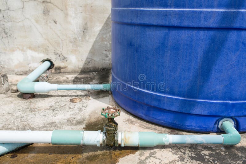 Old Rusty Industrial Tap Water Pipe and Valve with Water Drop Stock ...