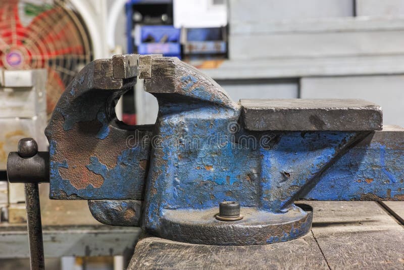 Old rusty industrial vice stock image. Image of antique - 50603139