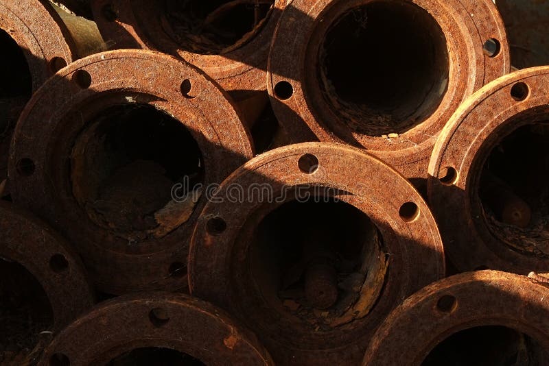 Old Rusty Industrial Water Pipes Stock Photo - Image of rusty, plumber ...