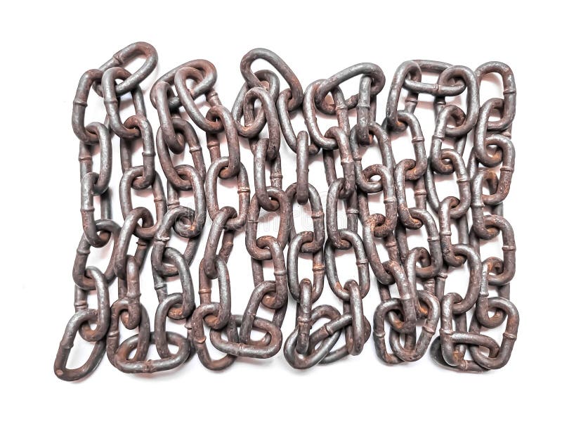 Old rusty iron chain stock image. Image of connection - 321003029