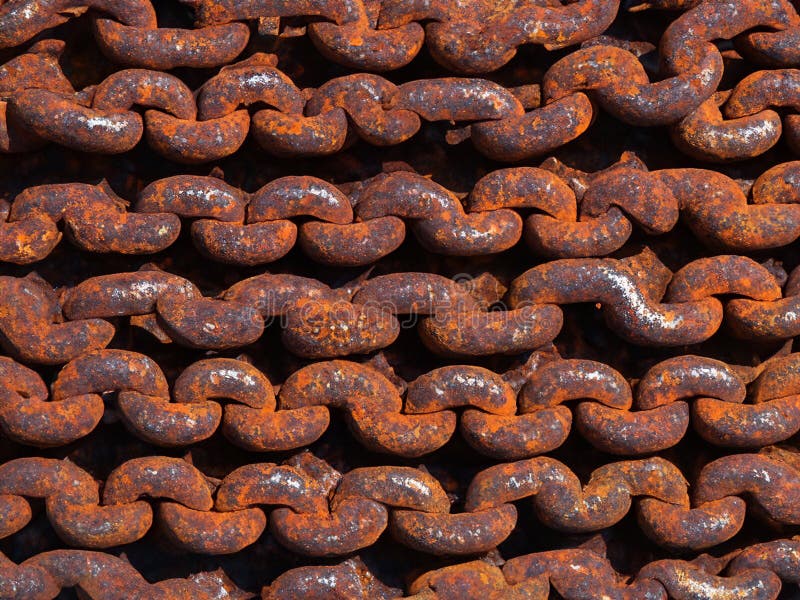 Old rusty iron chains stock image. Image of background - 335670865