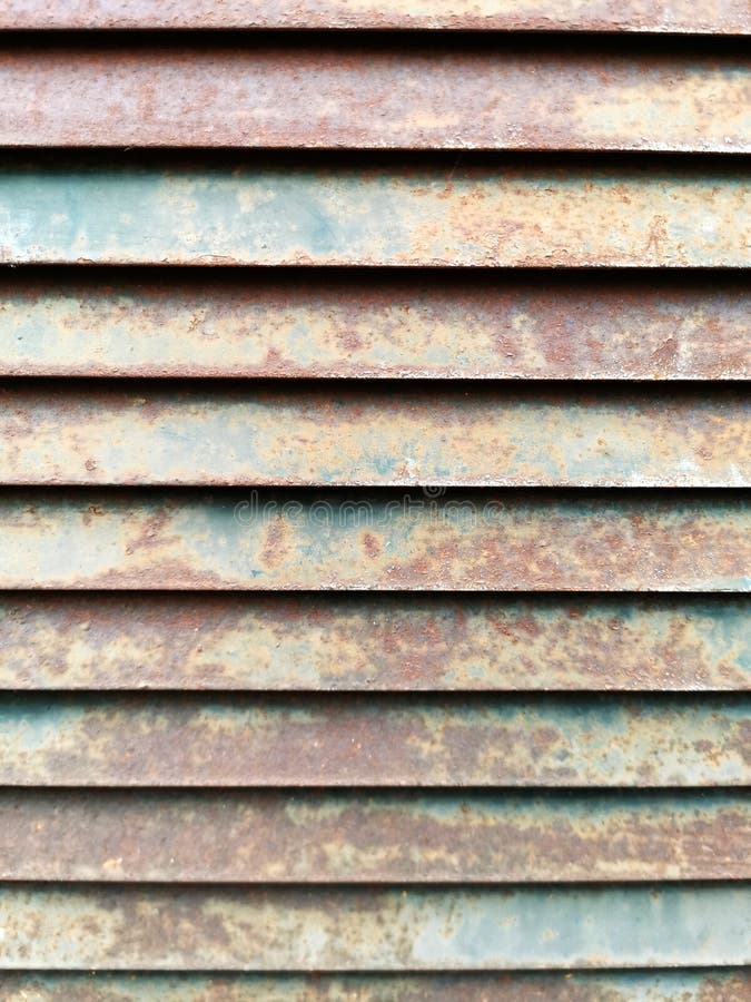 Old Rusty Iron Slide Door Mesh for Background Stock Photo - Image of ...
