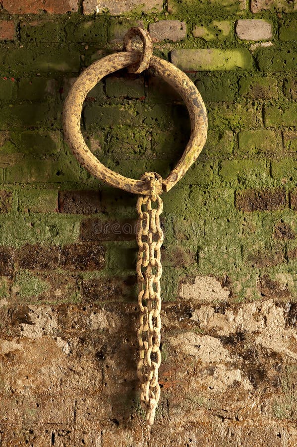 Old Rusty Iron Mooring Ring on a Dockside Wall Stock Image - Image of ...