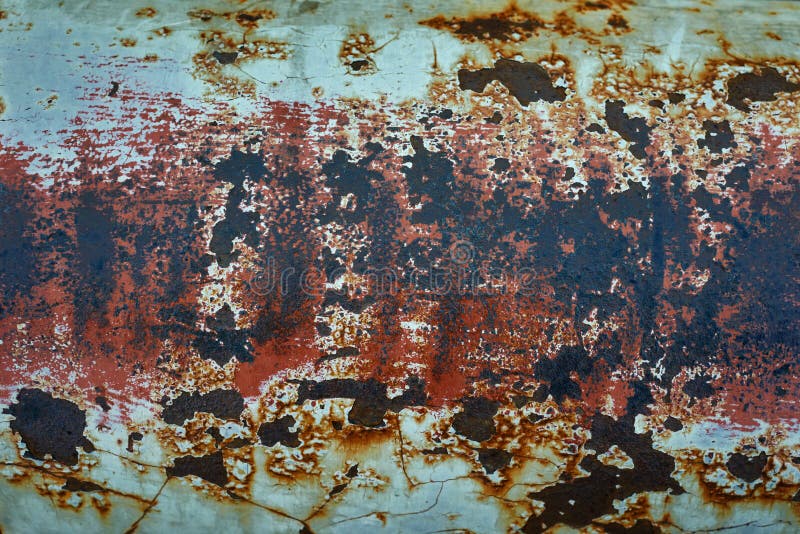 Iron Painted Sheet with Rust Stock Photo - Image of construction ...