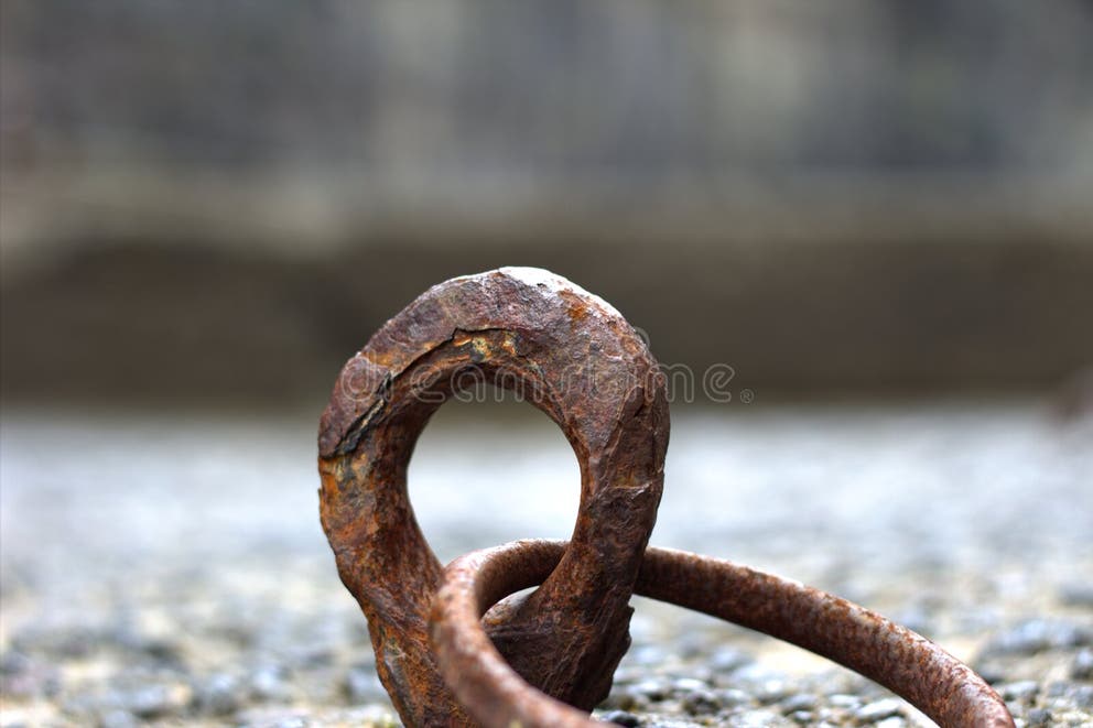An old rusty iron ring stock image. Image of metallic - 76781231