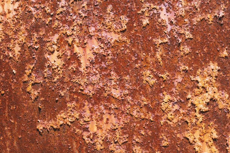 Oxidized Iron Panel. Texture or Background. Rusty Metal Wall Stock ...