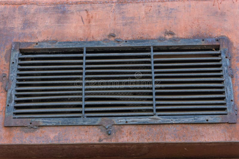 Old and Rusty Iron Ventilation Grate Stock Photo - Image of rusty ...