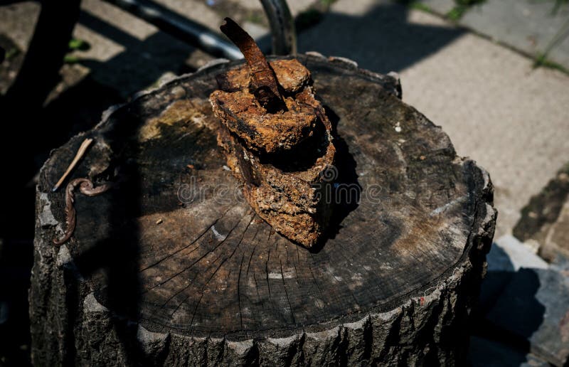 Old Rusty Iron stock photo. Image of retro, coal, obsolete - 251266048