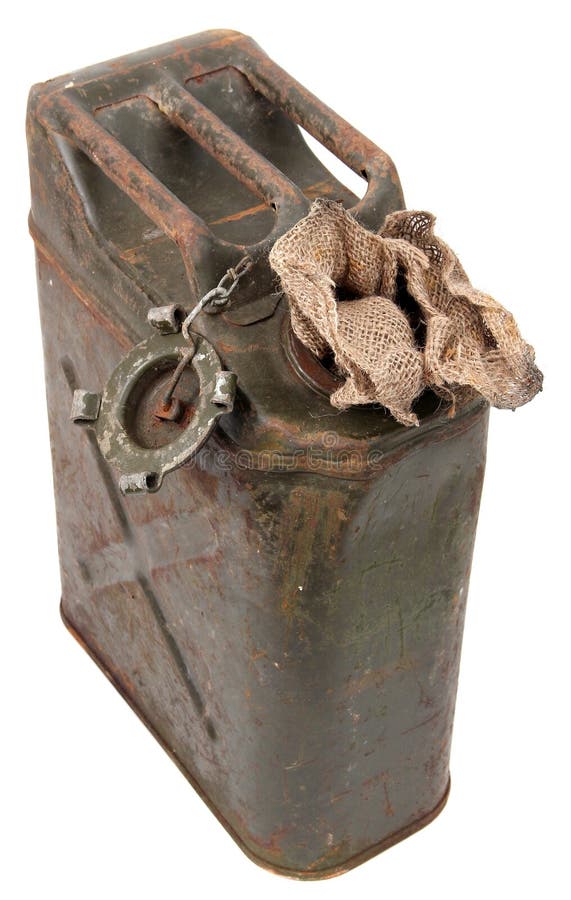 Old Rusty Jerrycan and Cloth Stock Photo - Image of jerrycan, rusty ...