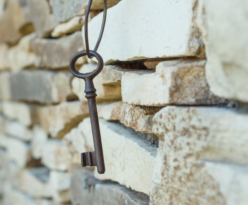 Old rusty key stock photo. Image of stone, rusty, door - 33686542