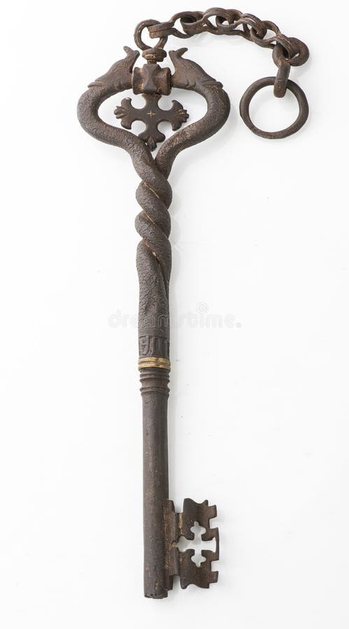 3d Illustration Key Fantasy in the Style of Steampunk on an Isolated ...