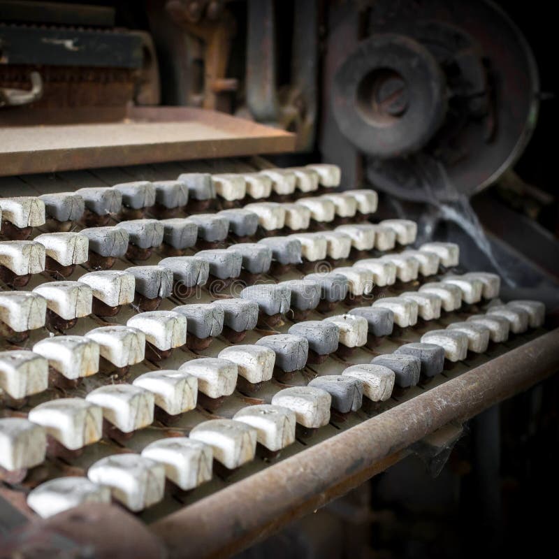 Old rusty keyboard stock image. Image of nostalgia, manual - 74898045