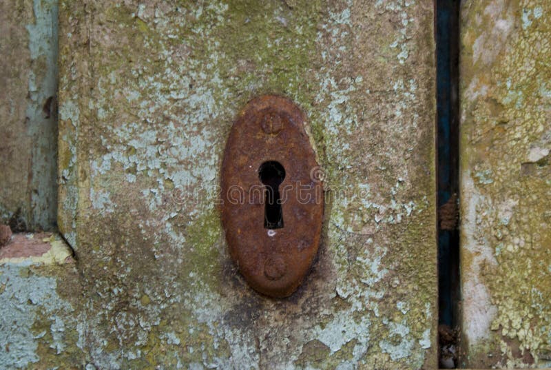 Rusty old keyhole stock image. Image of rusted, unique - 22611569