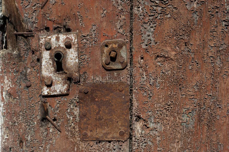 Rusty old keyhole stock image. Image of rusted, unique - 22611569