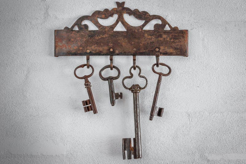 Old rusty keys stock photo. Image of grunge, design - 108586924