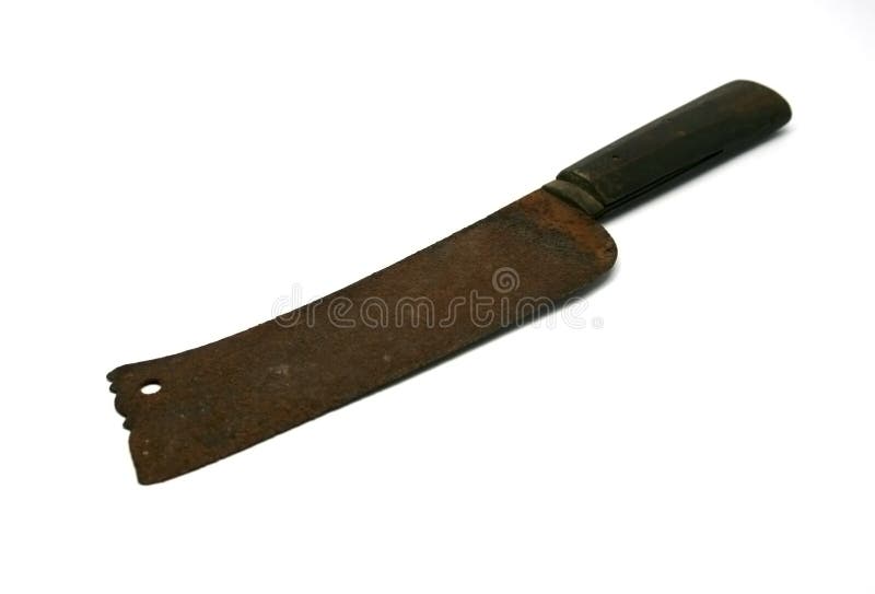 Old rusty knife isolated stock image. Image of time, vintage - 38320273