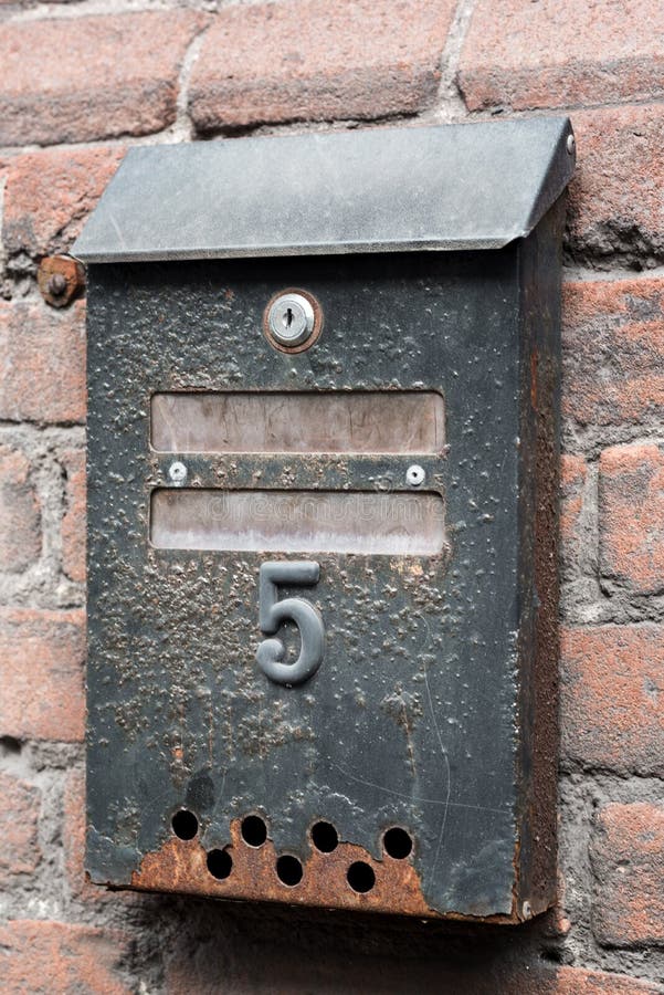 The Number 99 on a Old Letterbox Stock Image - Image of desktop, home ...