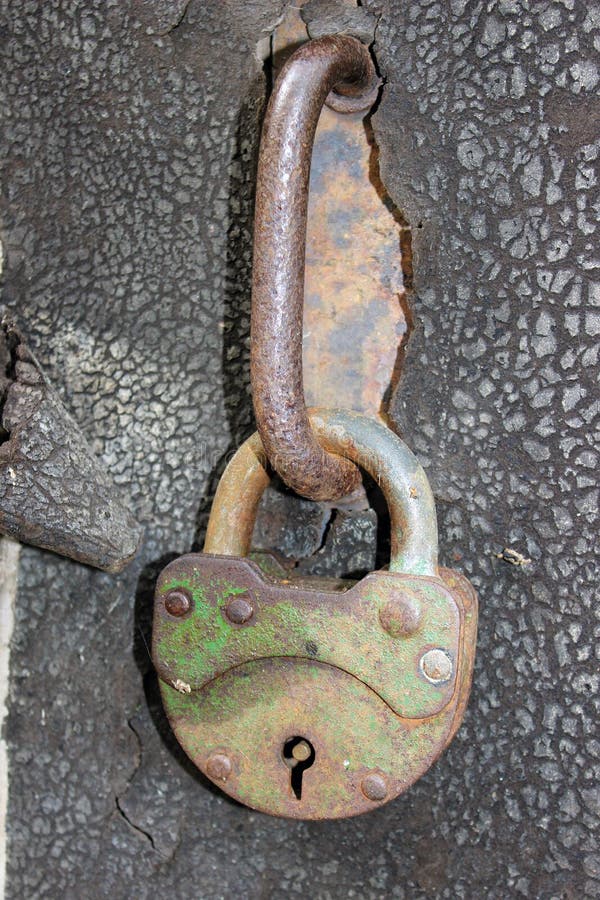 Old rusty lock stock photo. Image of background, detail - 44788184