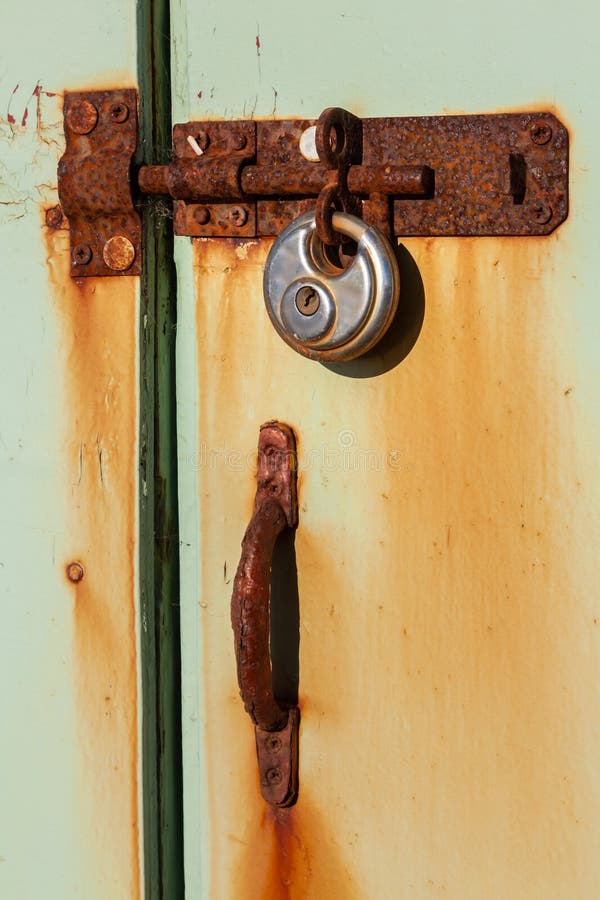 Old rusty lock stock photo. Image of lock, outdoors - 158151984