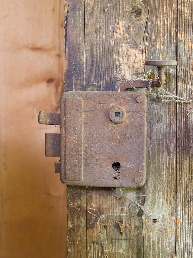 Old rusty lock stock photo. Image of door, keyhole, private - 99275868