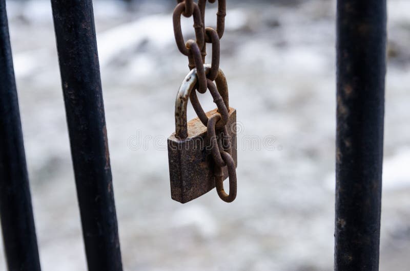 Old rusty lock stock image. Image of beige, light, close - 143370261