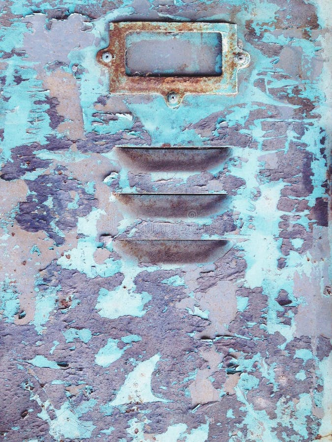 Old Rusty Lockers with One Opened Stock Image - Image of grunge, code ...
