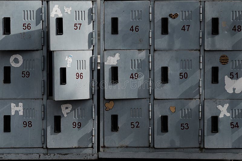 Door old rusty lockers stock photo. Image of abstract - 18508342