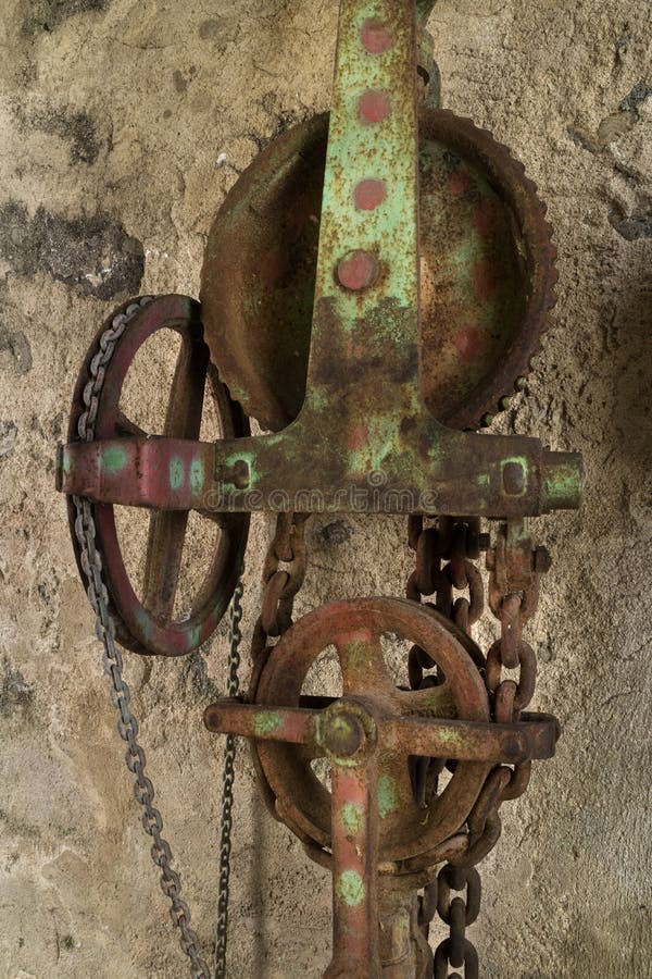 Old & Rusty Machine Part Stock Image - Image of hydrodynamic, flowing ...