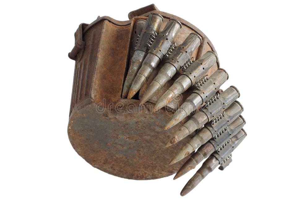 Old Rusty Machine Gun Ammunition Case Editorial Photo - Image of ammo ...