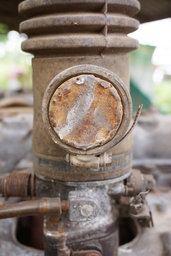 Old Rusty Machine in Industry Site Stock Image - Image of engine ...