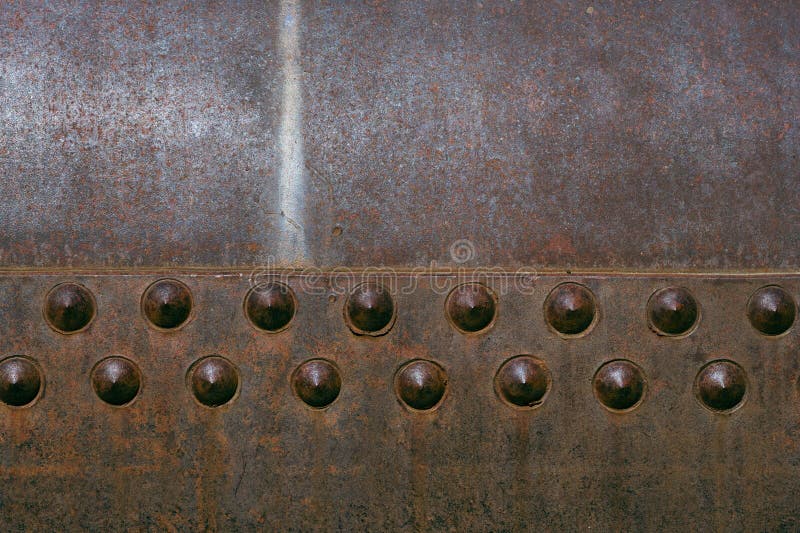 Old Rusty Machine with Pattern of Rivets Stock Photo - Image of aged ...