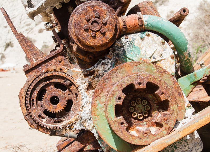 Old rusty mechanism stock photo. Image of postponement - 77403416