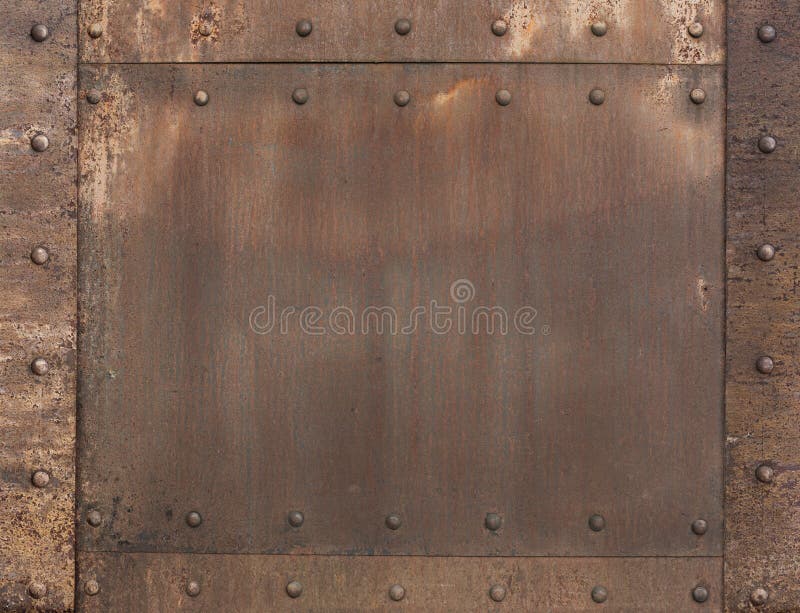 Metal Military Green Background with Rivets Stock Photo - Image of ...