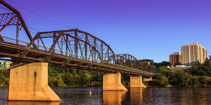 Old Rusty Metal Bridge stock image. Image of iron, road - 29325085