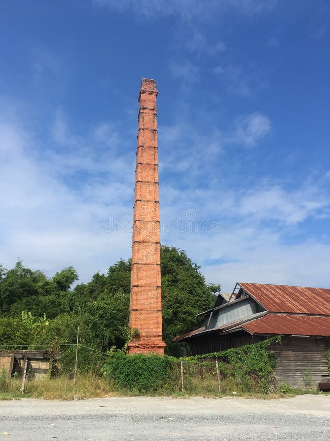 Old Rusty Metal Chimney in Country Thailand Stock Image - Image of ...