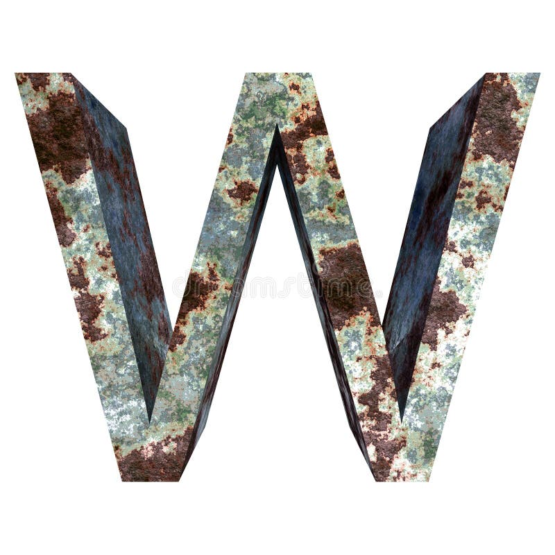 Old rusty metal font stock illustration. Illustration of border - 121698174