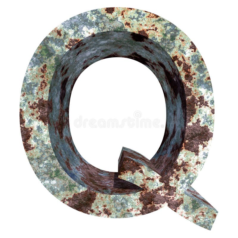 Old rusty metal font stock image. Image of aged, green - 121699699