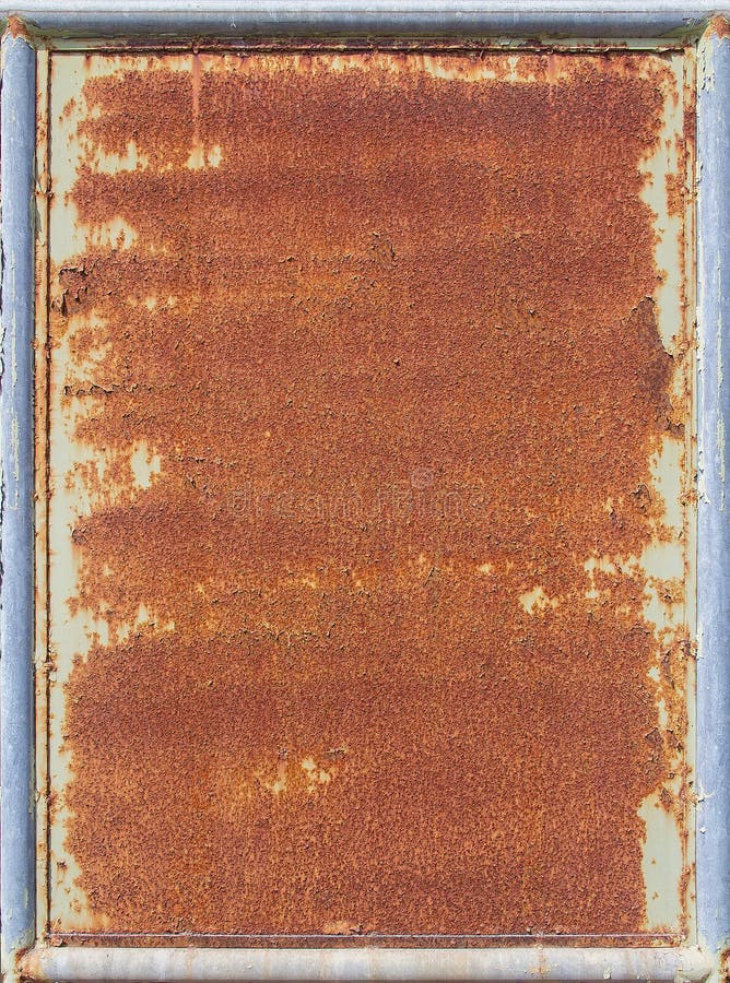 Old rusty metal frame stock photo. Image of border, design - 94719232