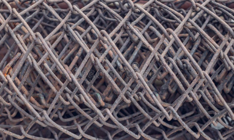 Old rusty metal grid stock image. Image of barb, netting - 67909551