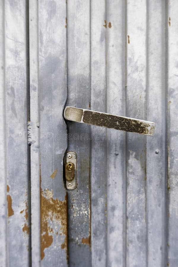 Old rusty metal handle stock image. Image of detail - 271608155