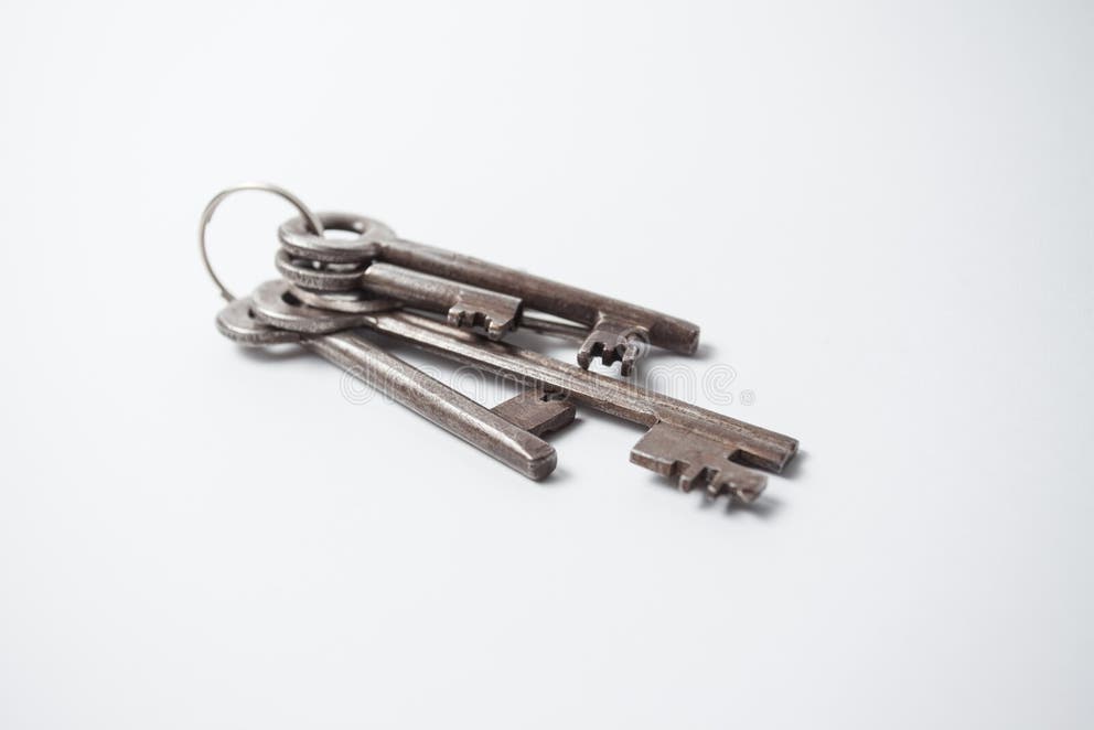Old, rusty, metal keys stock image. Image of lock, object - 49966405