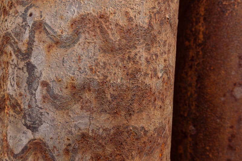 Old rusty metal pipe stock photo. Image of wracked, damaged - 247343856
