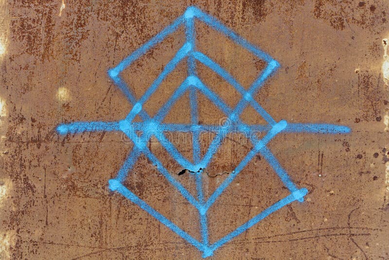 Old Rusty Metal Plate Graffiti Stock Photo - Image of scratches, plate ...