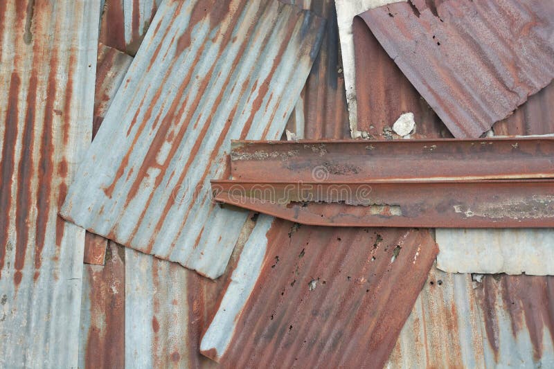 Old Rusty Metal Roofing Sheets, Full Frame Background Stock Image ...