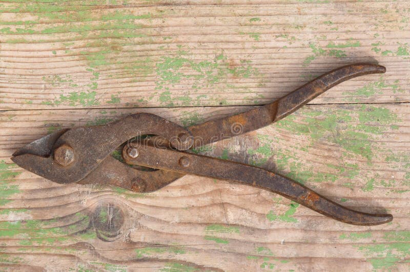 Old rusty metal scissors stock photo. Image of blade - 112989536