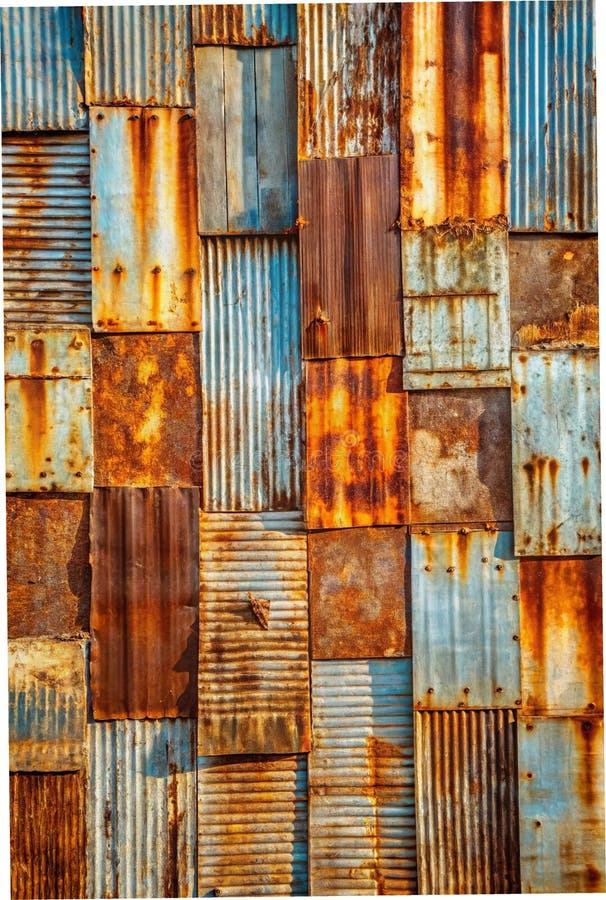Old Rusty Metal Sheet Collage Texture for Banner or Backdrop Design ...