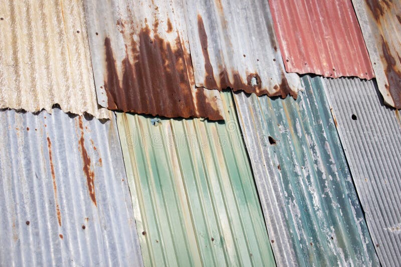Old Rusty Metal Sheet Roof Texture. Stock Photo - Image of grey ...