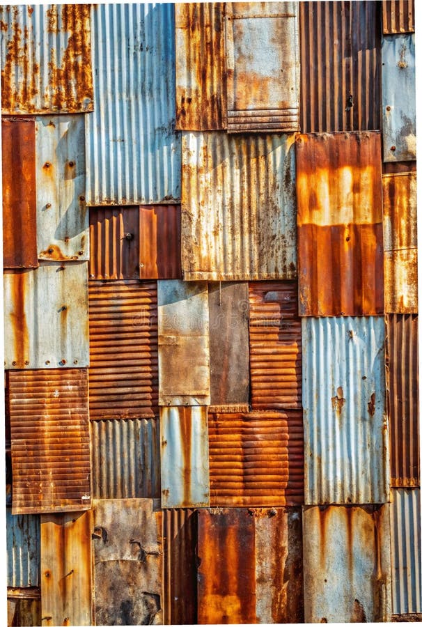 Old Rusty Metal Sheet Texture Collage for 3D Mapping and Banner Design ...